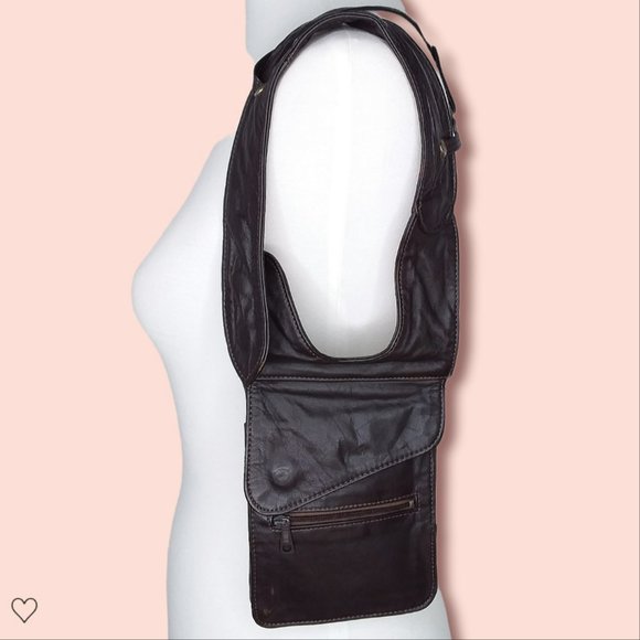 Bags | Vintage 7s Tresor Brown Leather Travel Holster Wallet Underarm ...